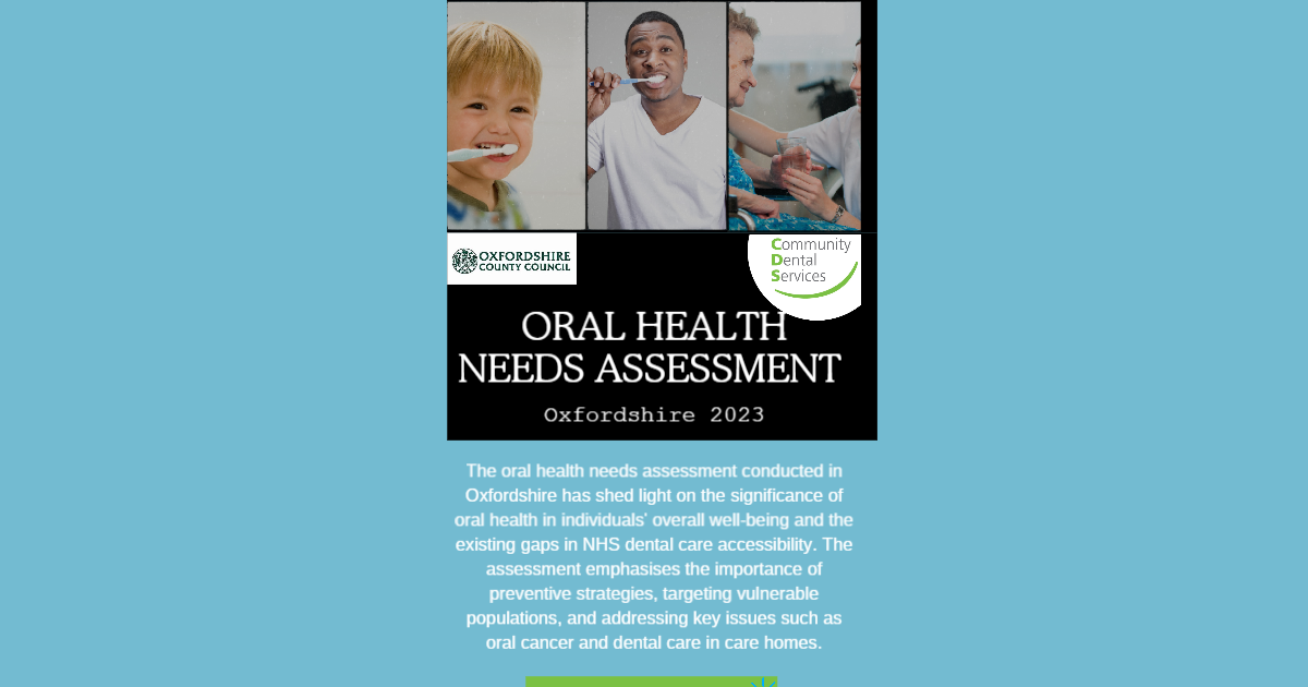 [Original size] Oral Health Needs Assessment